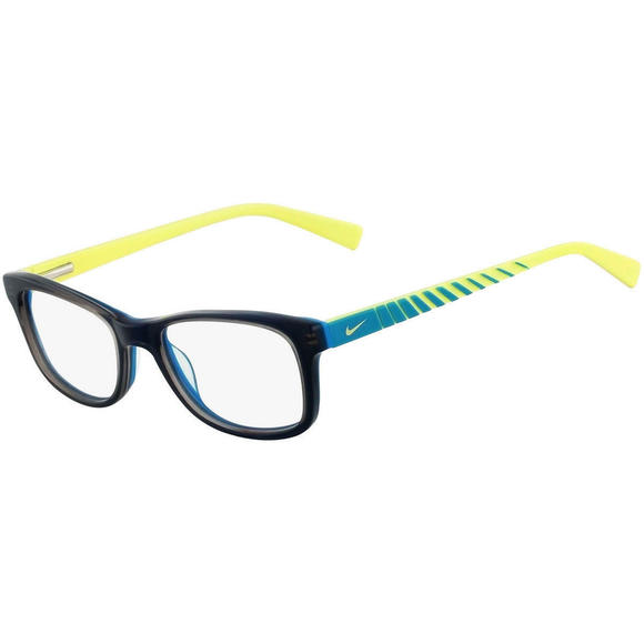 Nike | Accessories | New Kids Nike 559 085 Blueyellow Green Eyeglasses ...